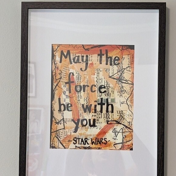 Star Wars | Art | Star Wars May The Force Be With You Framed Art | Poshmark